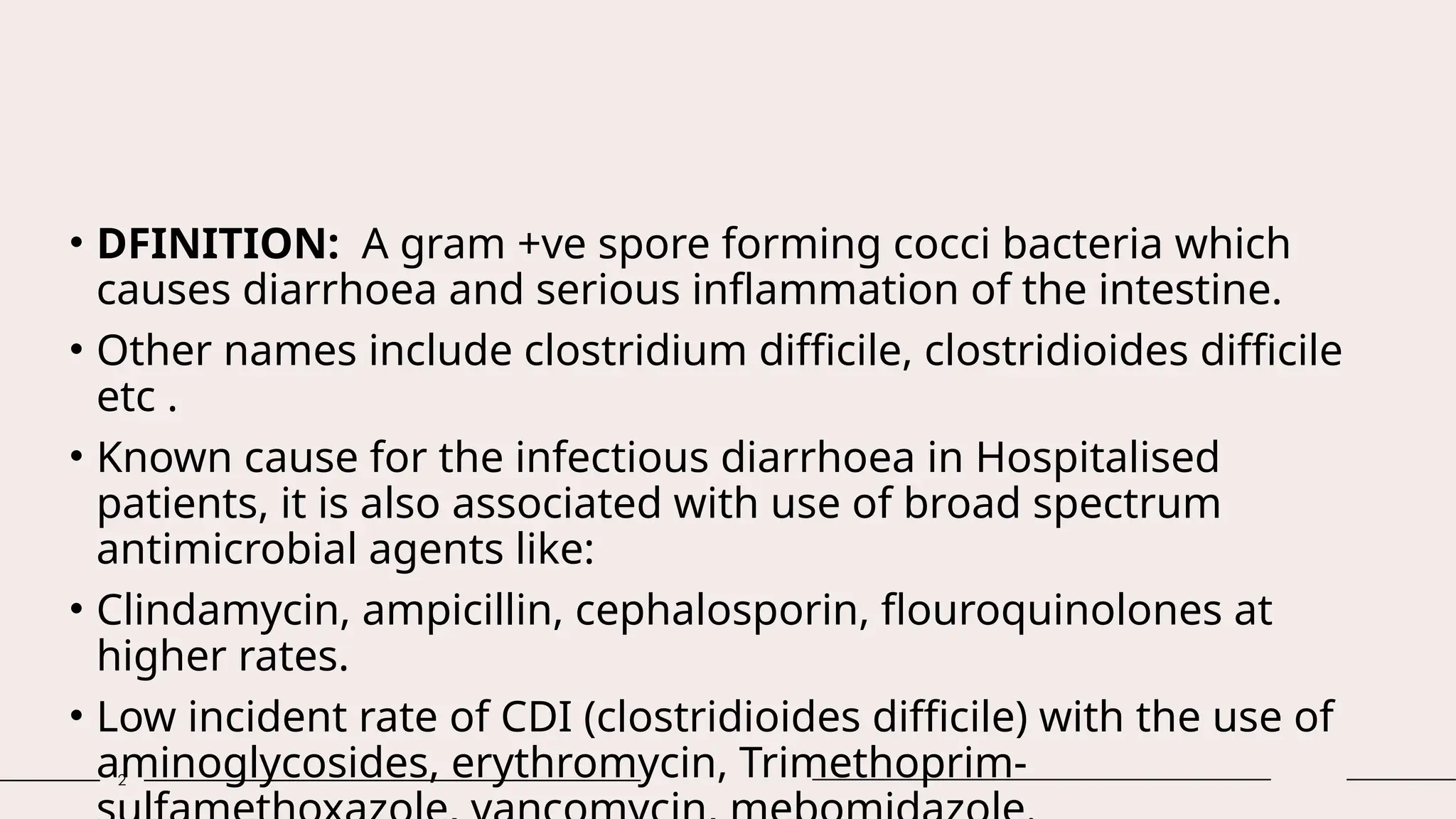 Clostridium difficile Infection Overview.pptx