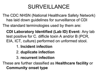 Clostridium difficle infection.ppt...... | PPT
