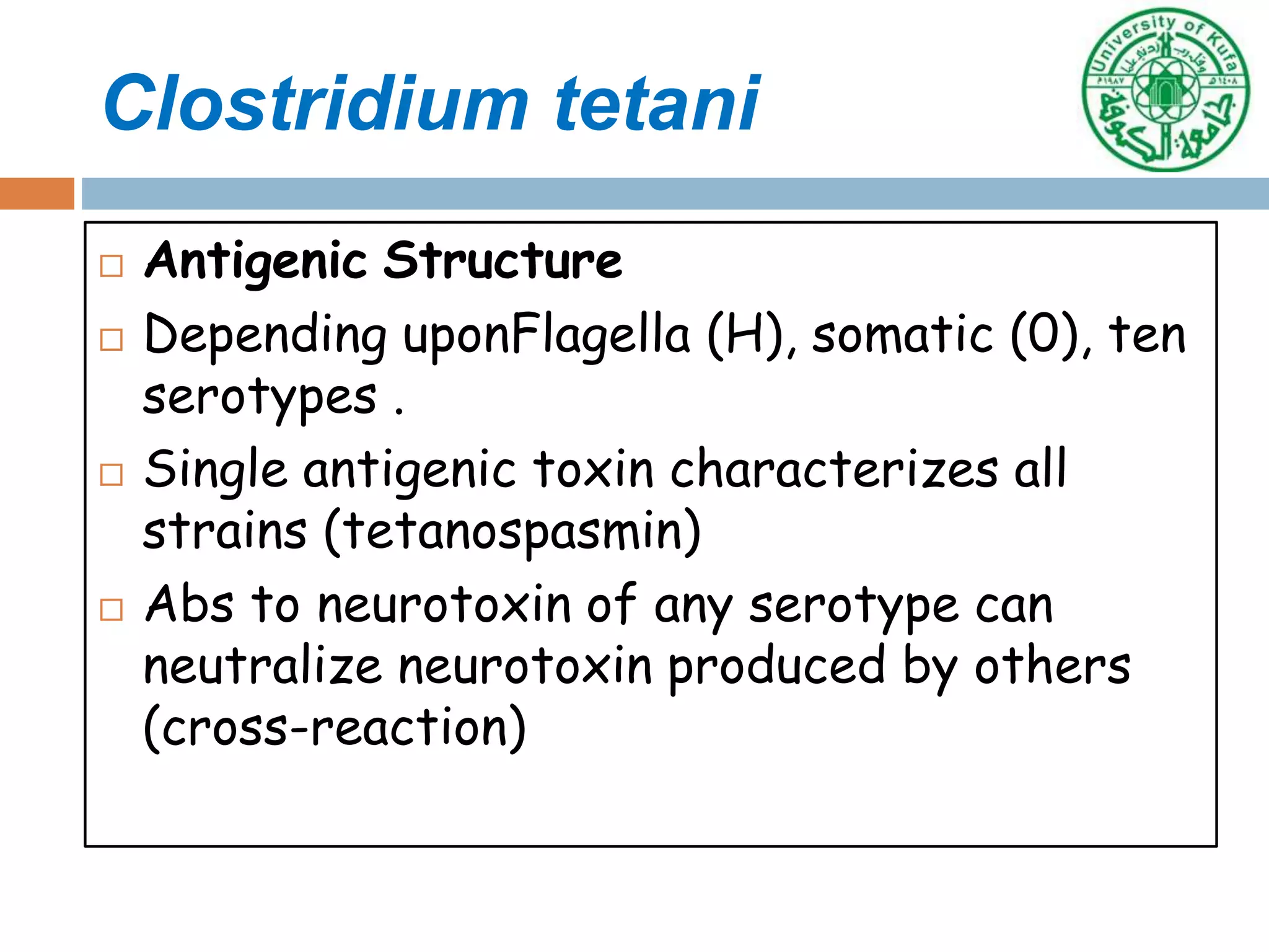 Veterinary important Clostridium species | PPTX