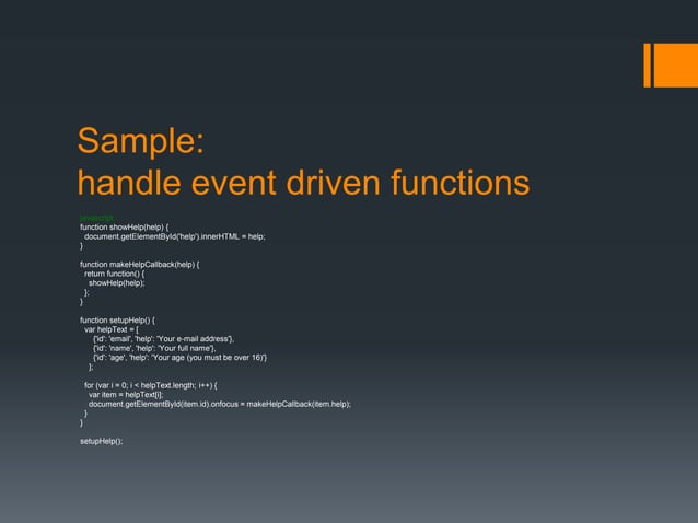 Closure | PPTX | Programming Languages | Computing