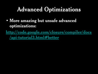 Closure Compiler vs YUICompressor | PDF | Web Development | Internet