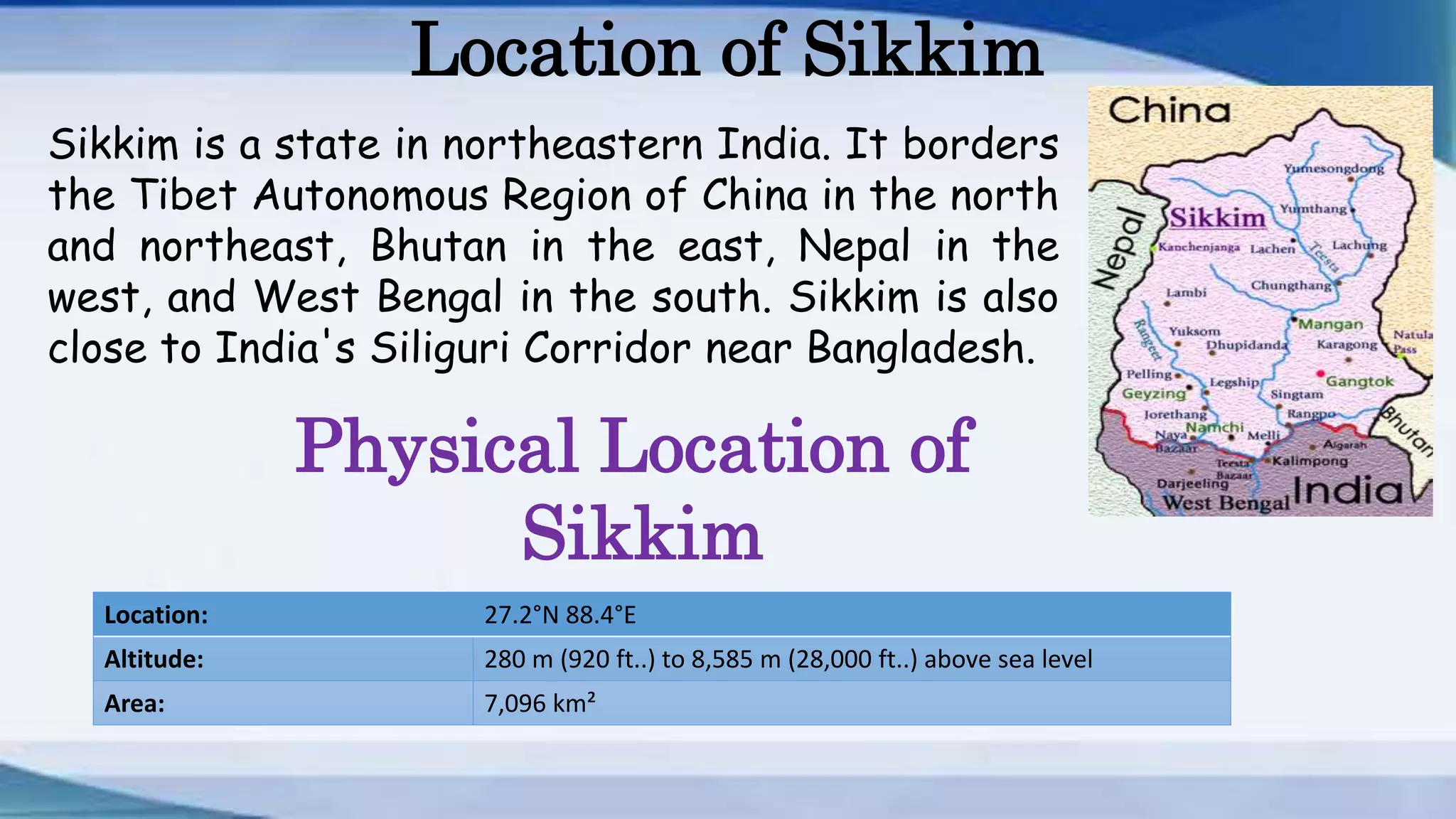 Sikkim - Travelogue | PPTX