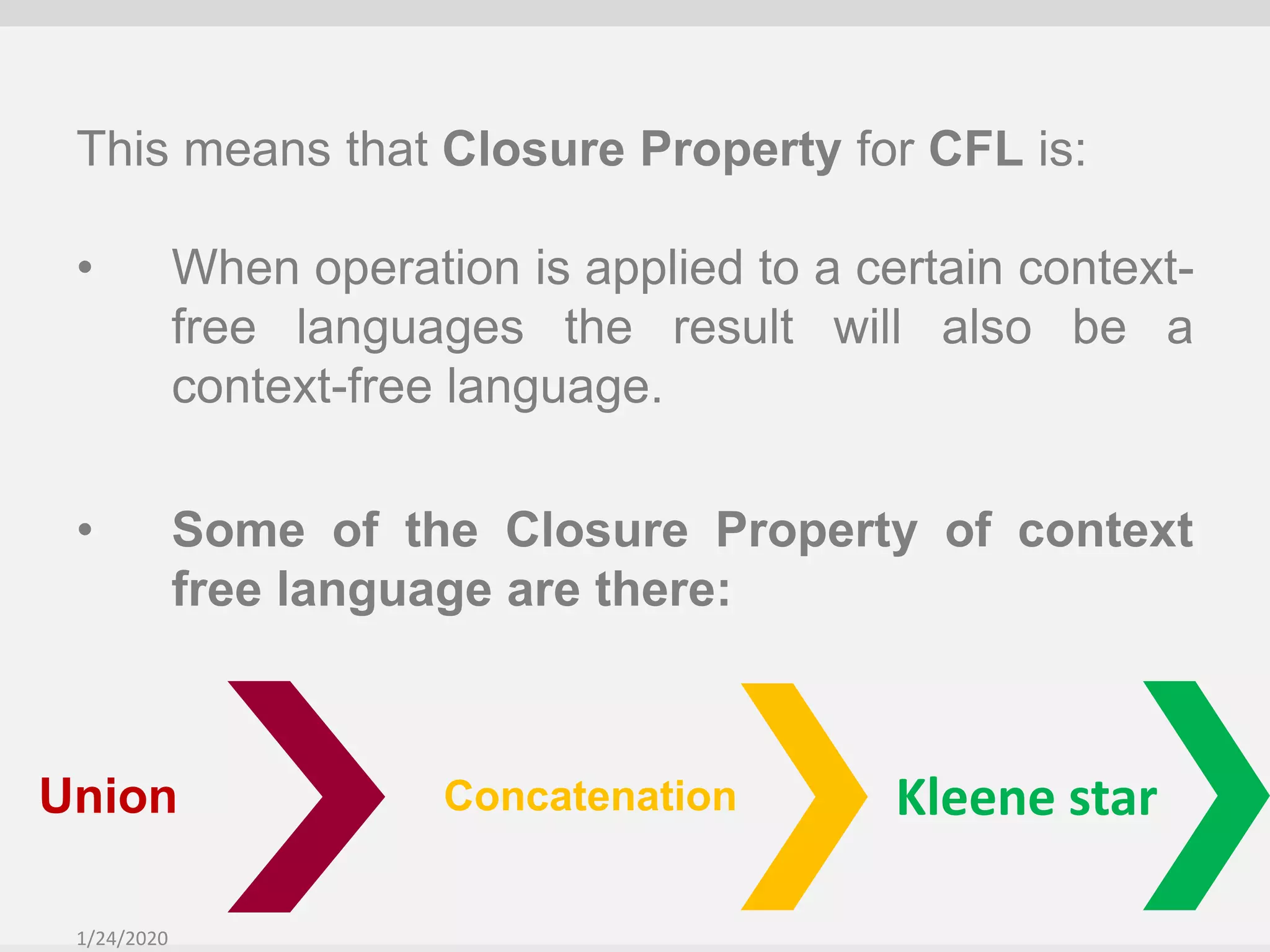 Closure Properties Of Context Free Grammar Pdf Programming Languages Computing