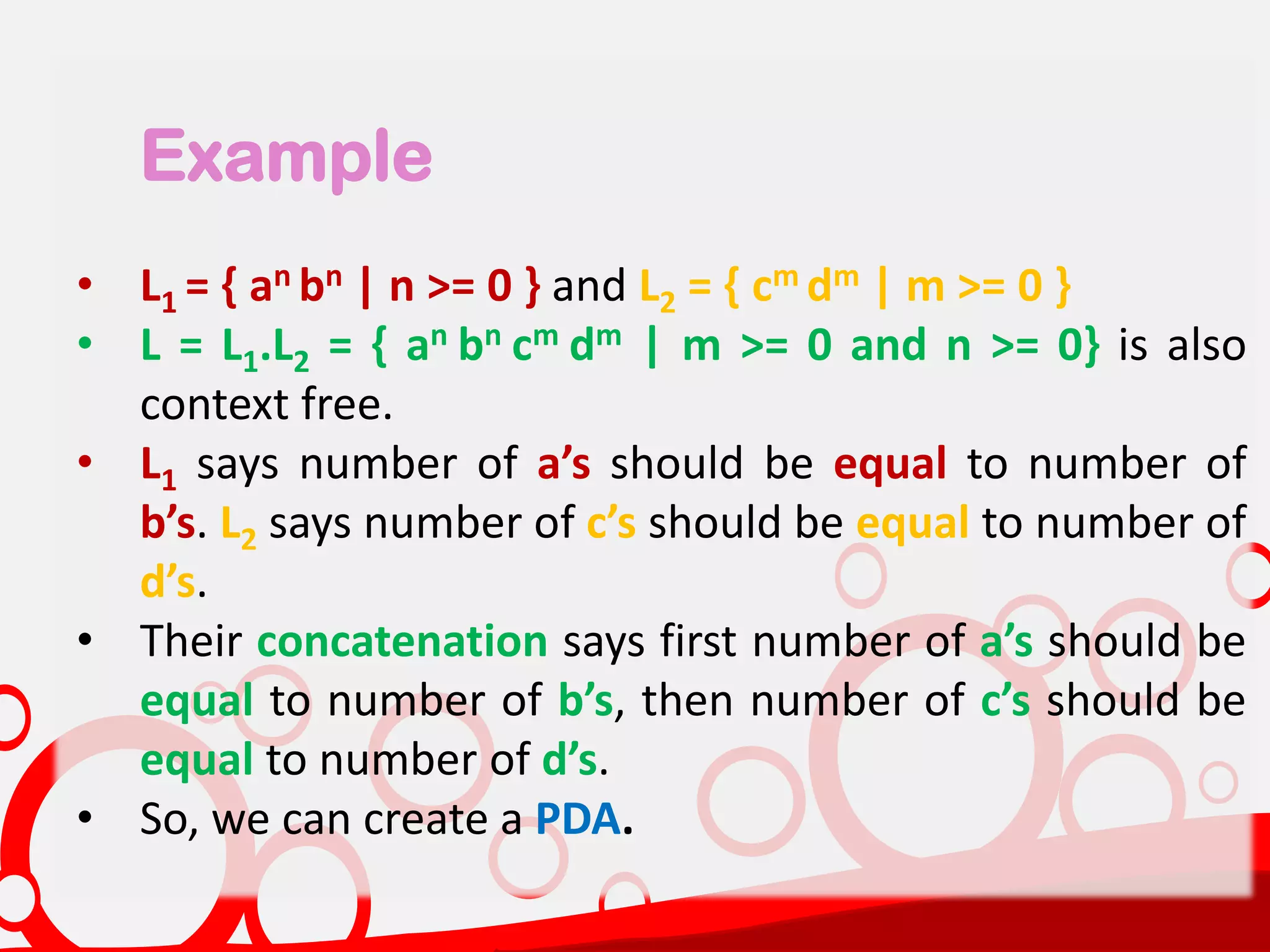 Closure properties of context free grammar | PDF