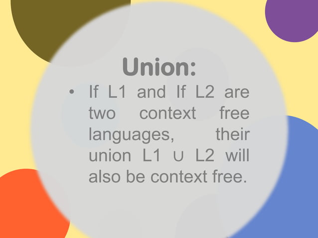 Closure properties of context free grammar | PDF | Programming Languages | Computing
