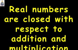 Closure properties of numbers | PPTX
