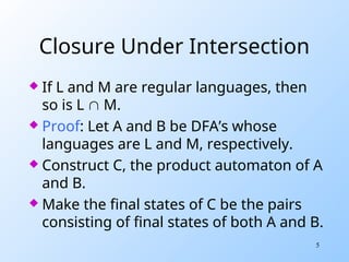 Closure Properties of Regular Languages.ppt