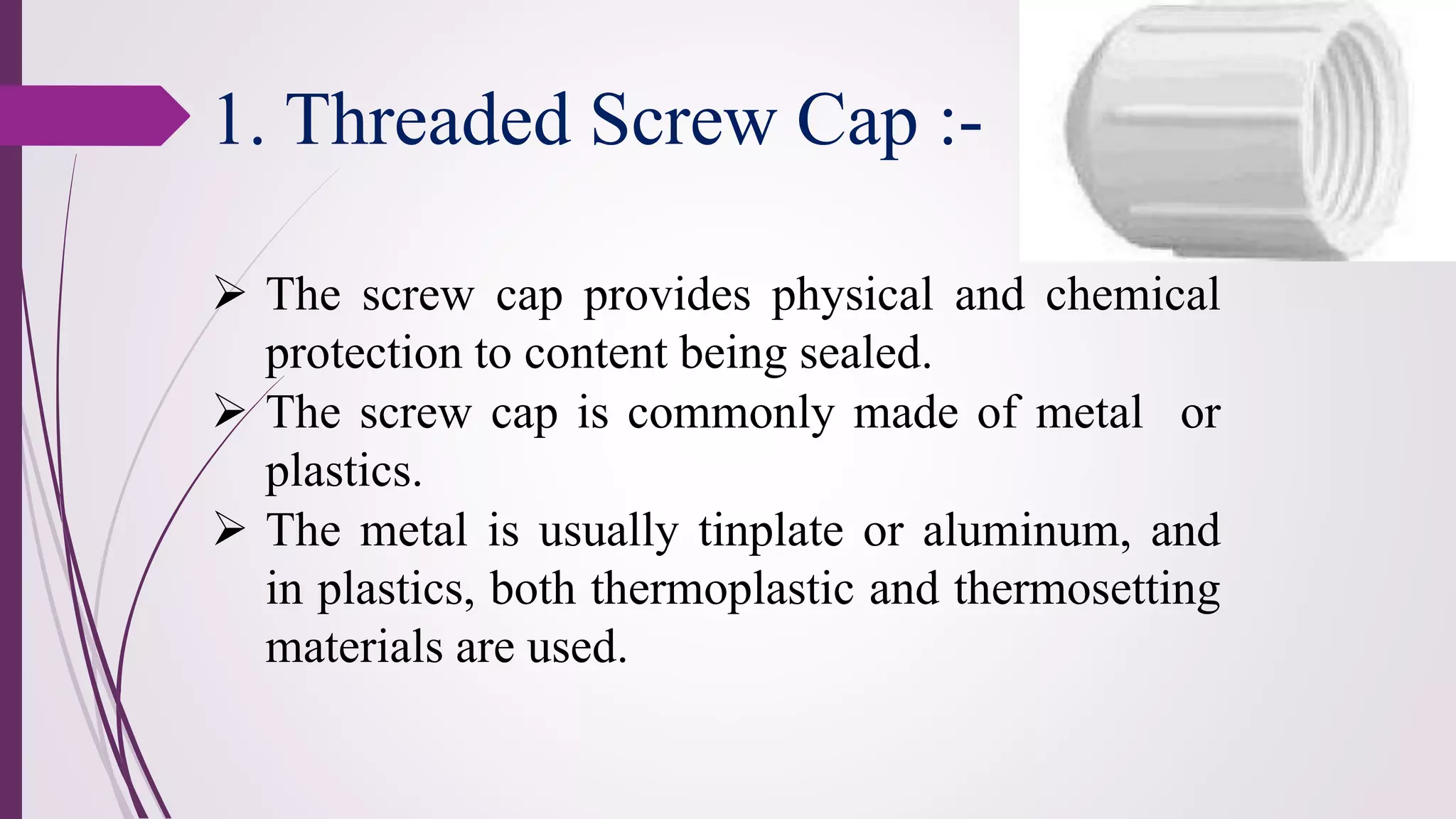 Closures & closure liners. ppt | PDF