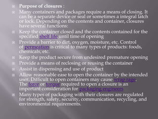 Closures ppt | PPTX