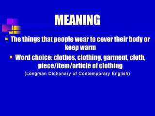 Clothes | PPT