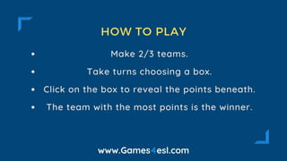 Clothes-Lucky-Box-PPT-Game for kids and... | PPTX