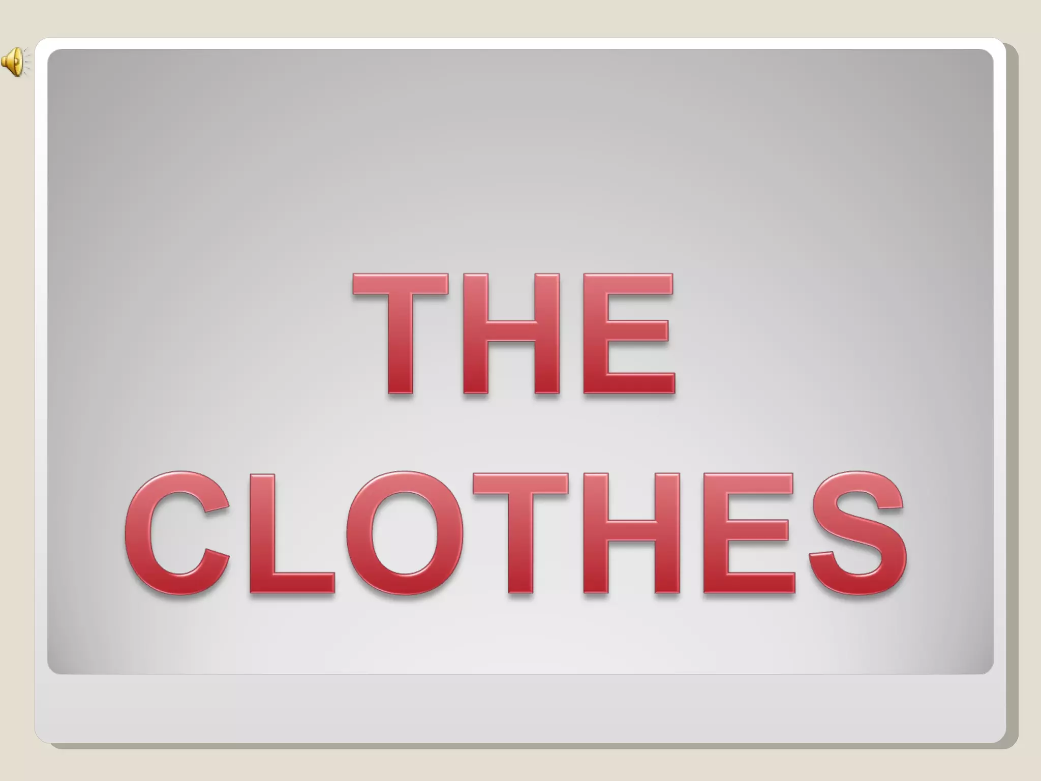 Clothes unit 3 | PPT