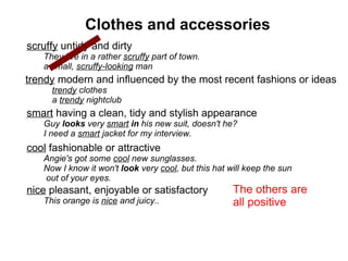Clothes and accessories | PPT