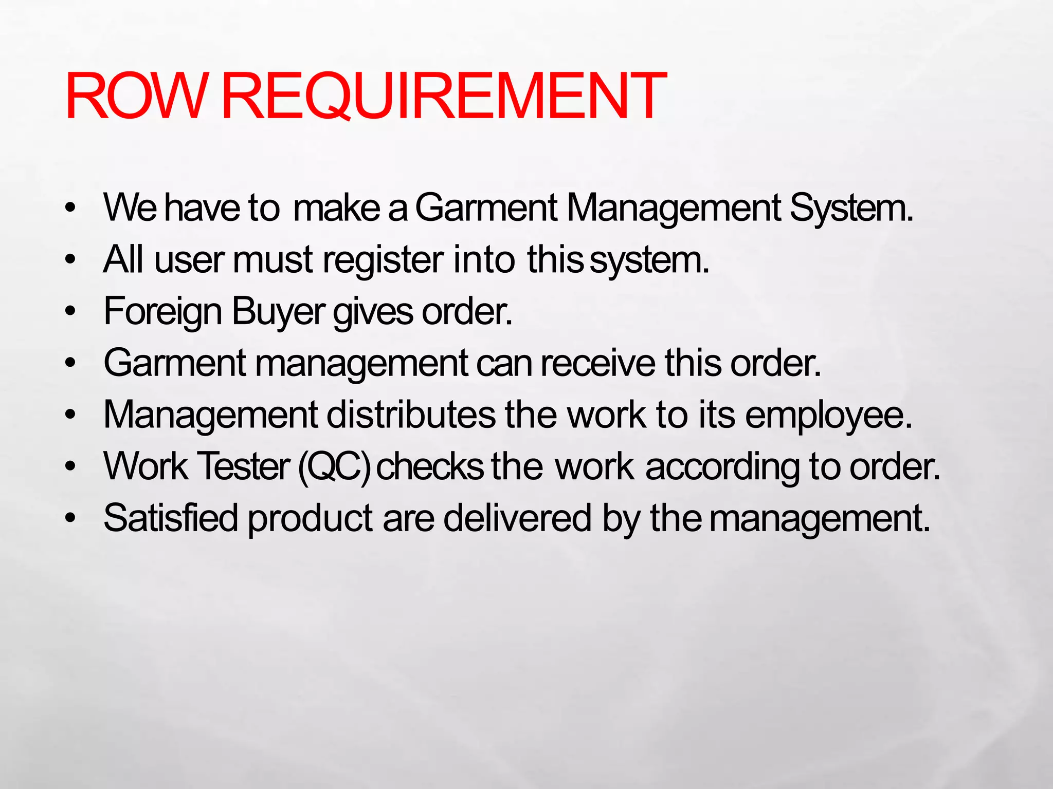 Clothes management system | PPTX