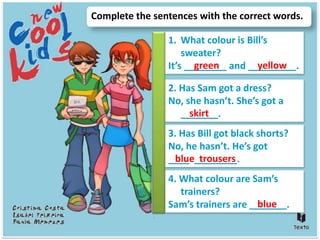 Clothes and colours | PPT