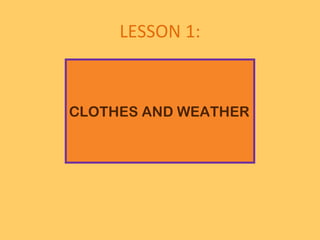 Clothes and weather | PPT