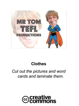 Tom's TEFL: Clothes Flashcards | PPT
