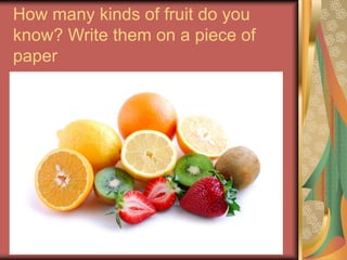 Clothes, fruit and asking for permission | PPT