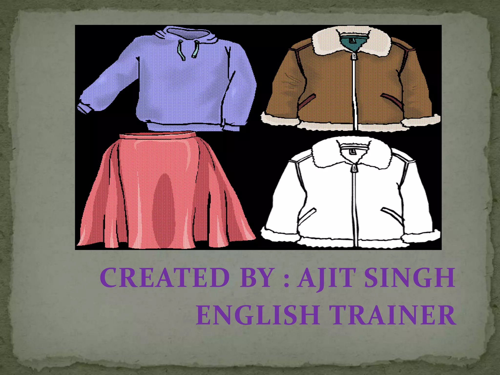 Clothes idioms | PPSX