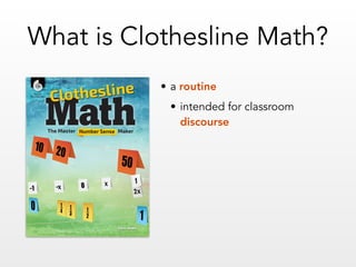 Clothesline math | PDF