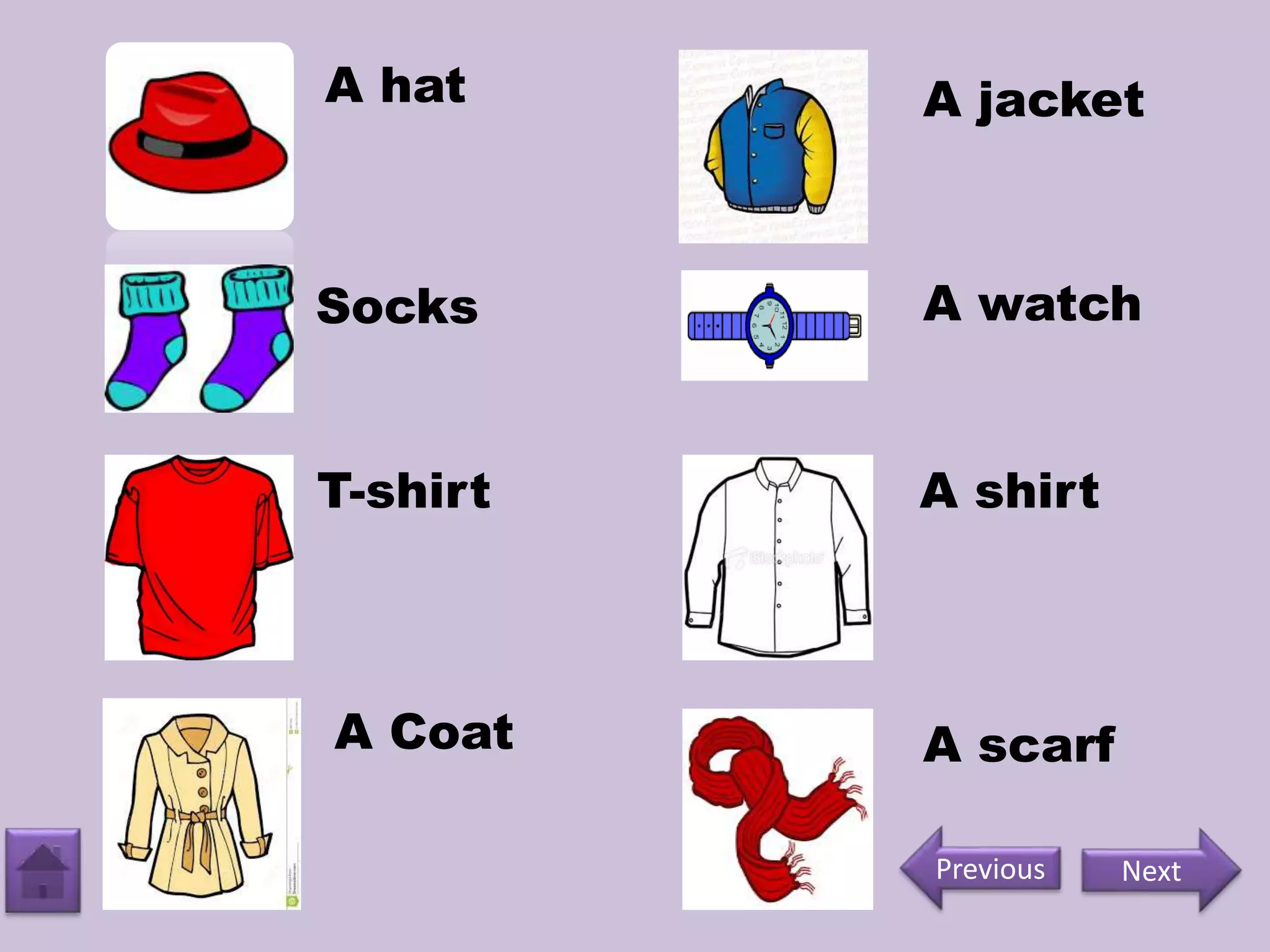 Clothes vocabulary | PPTX