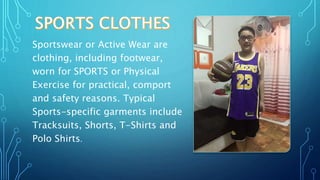 Clothes to wear in different activities | PPTX