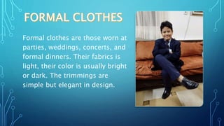 Clothes to wear in different activities | PPTX