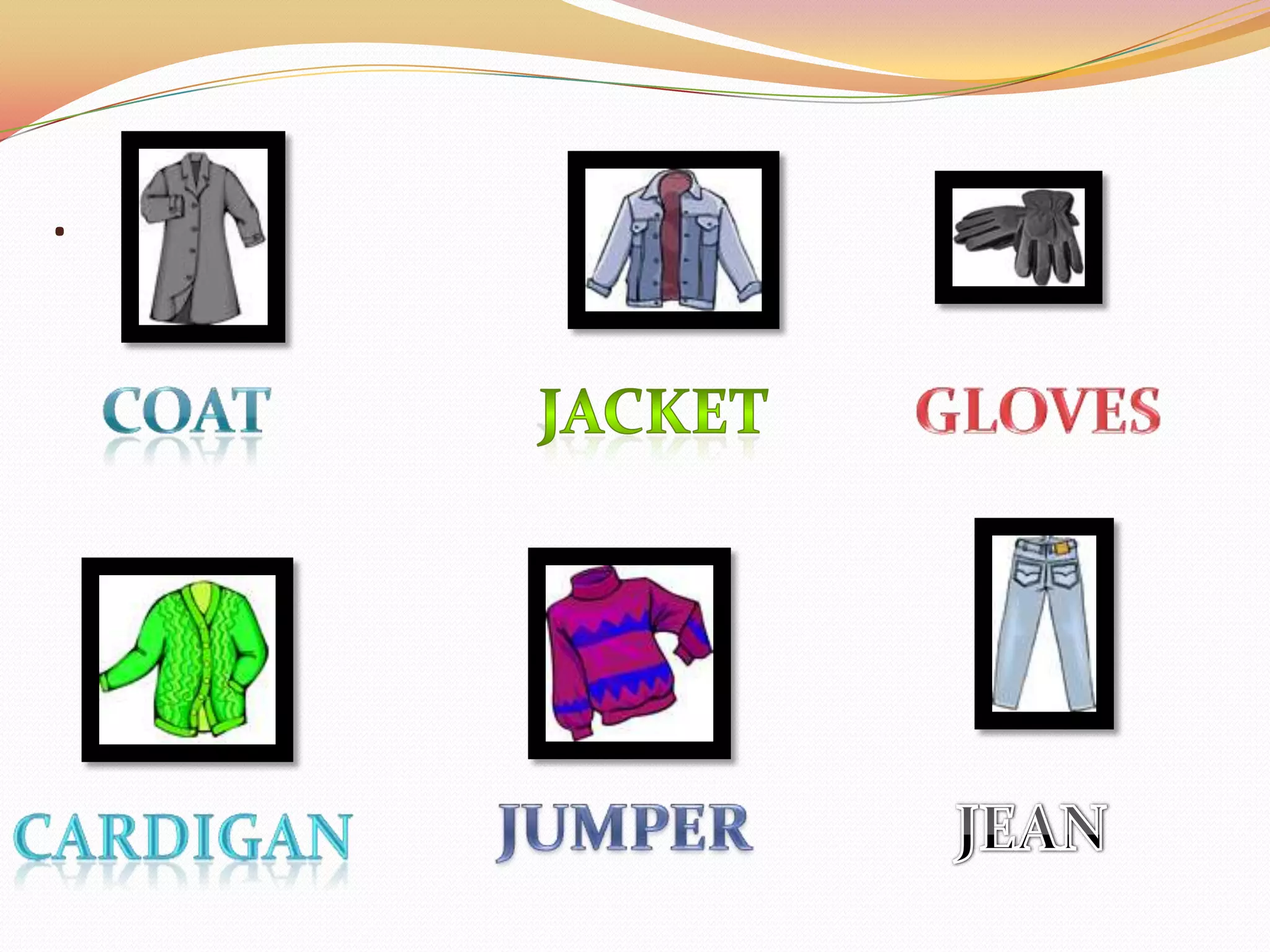 Clothes vocabulary | PPTX