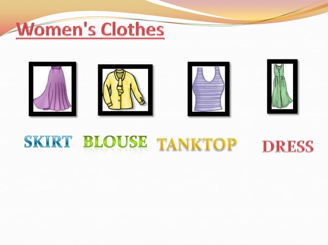 Clothes vocabulary | PPTX