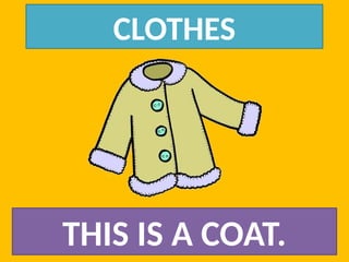 clothes vocabulary for children of elementary school | PPTX | Women\'s ...