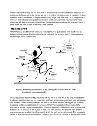 The Interacion of Clothing & Thermoregulation | PDF