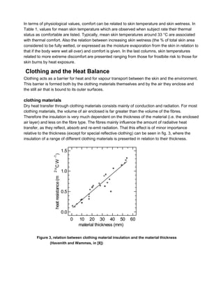 The Interacion of Clothing & Thermoregulation | PDF