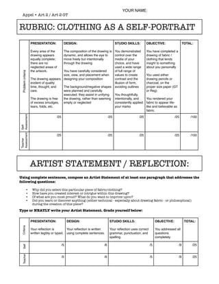 Clothing as self portrait hw 2013 | PDF