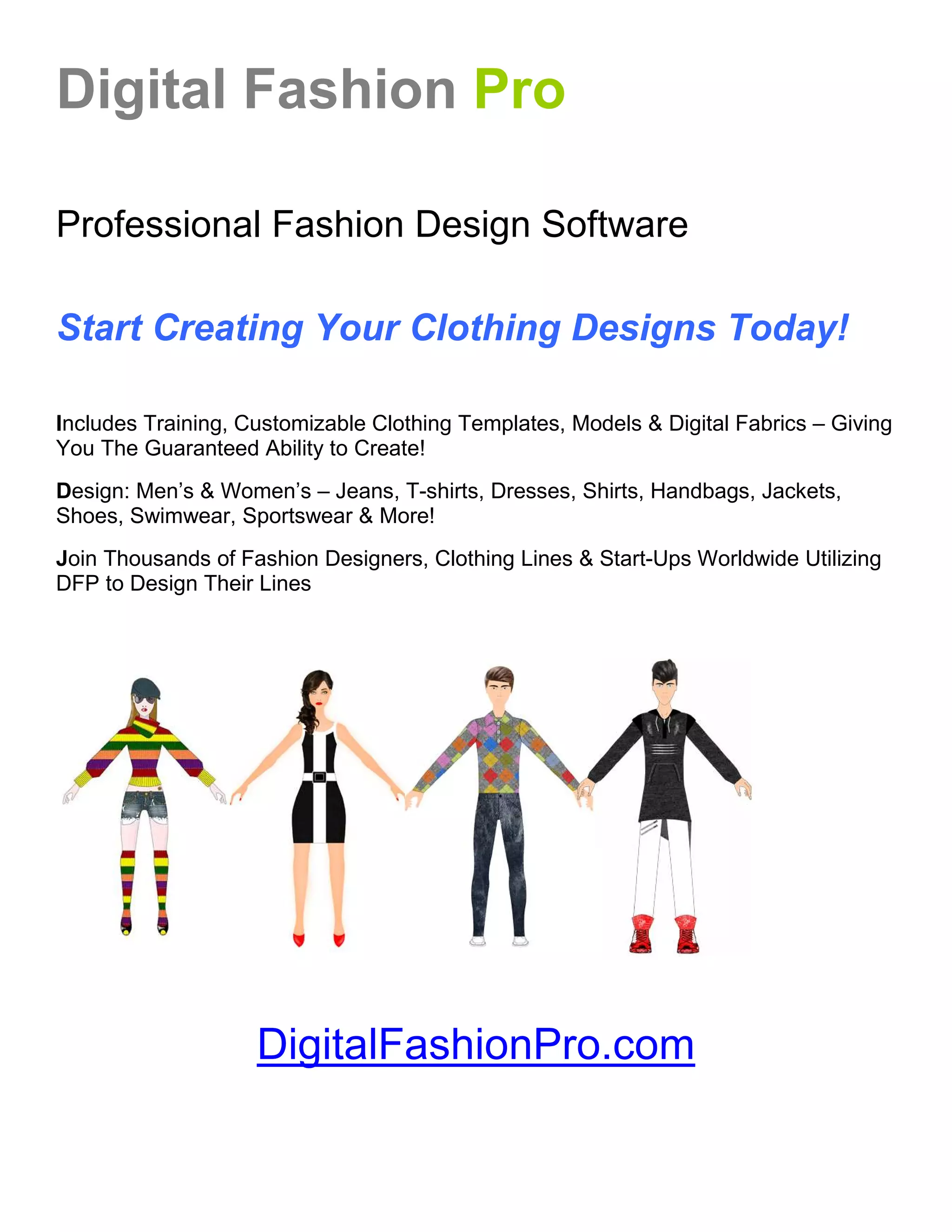 Clothing Design Software For Designing Your Own Clothing | PDF