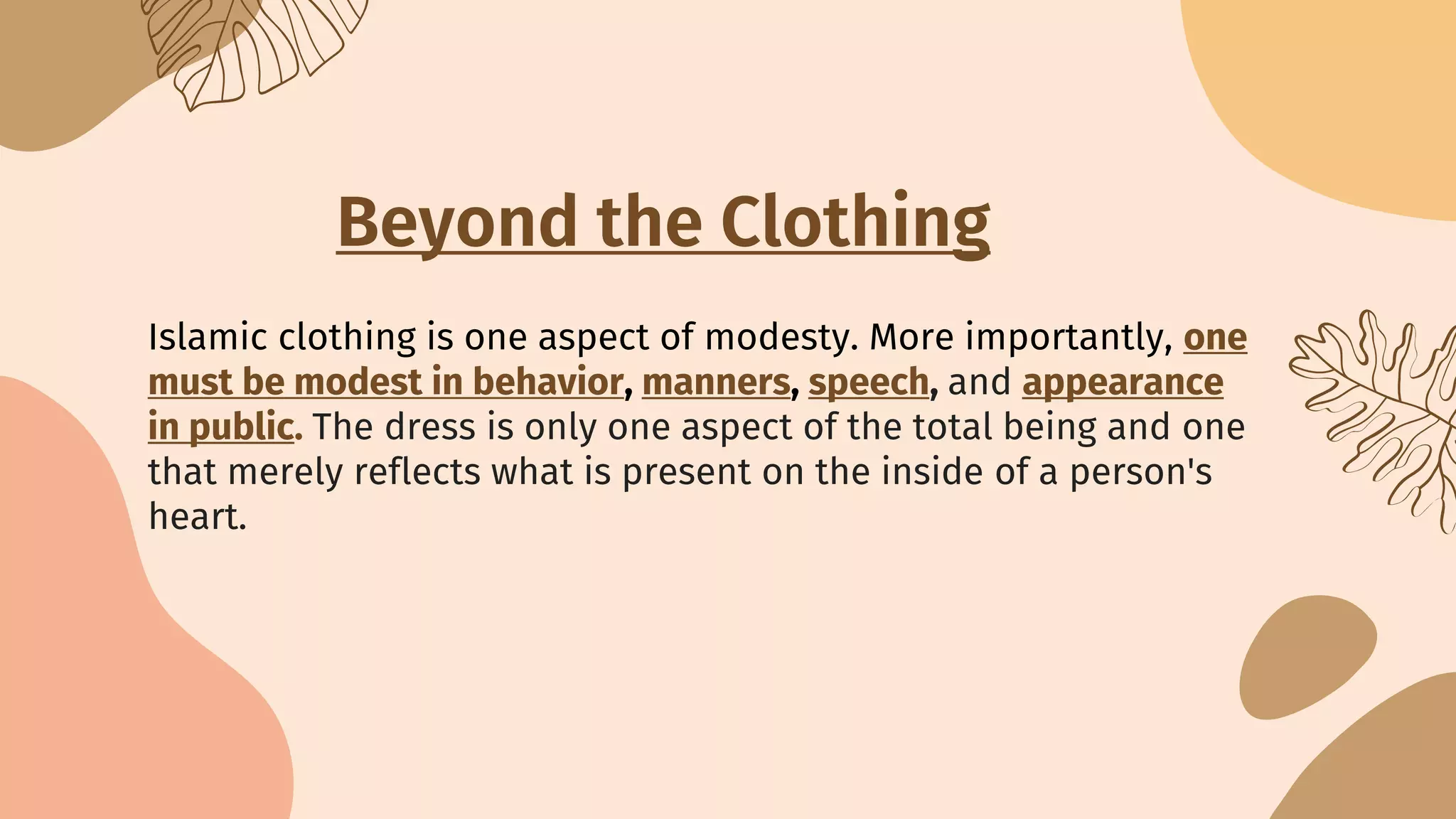 Clothing Etiquette In Islam | PPTX