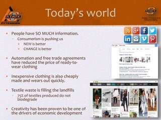 Clothing knowledge and economic improvement2016 | PPTX
