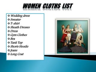 Clothing material guide | PPT