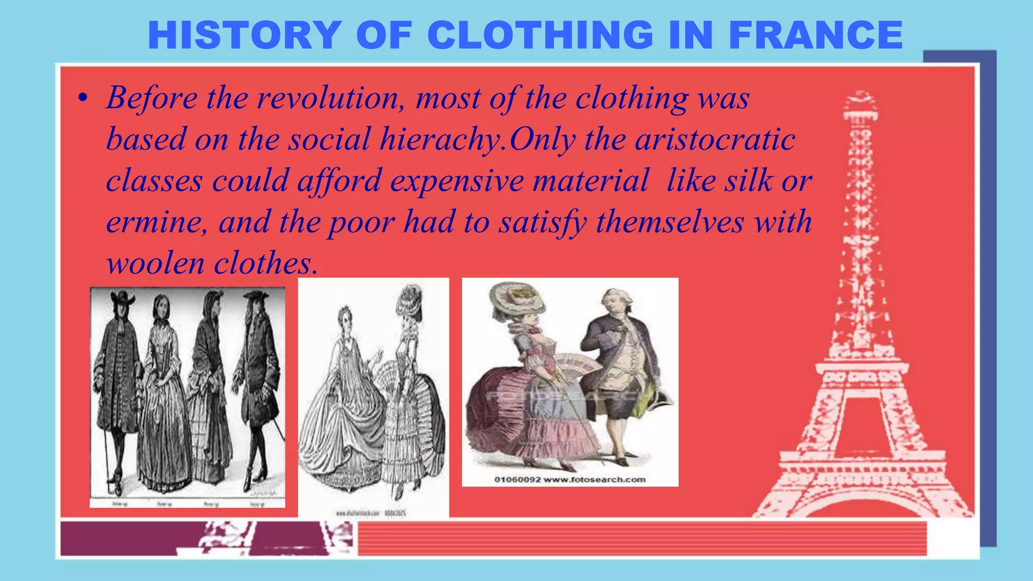 Clothing of france | PPTX