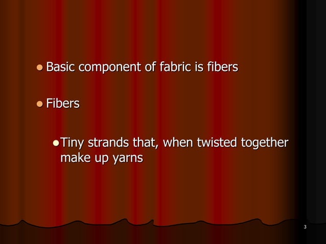 Fibers and Fabrics | PPT