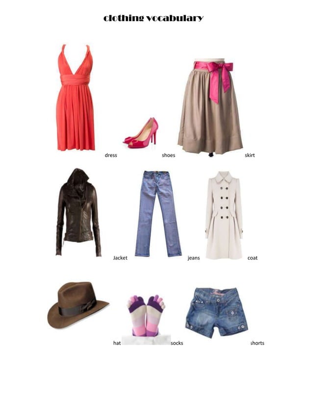 Clothing vocabulary | DOCX