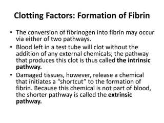 clotting coagulation pathways in the human body.pptx