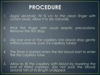 Clotting time - Coagulation of whole blood | PPT