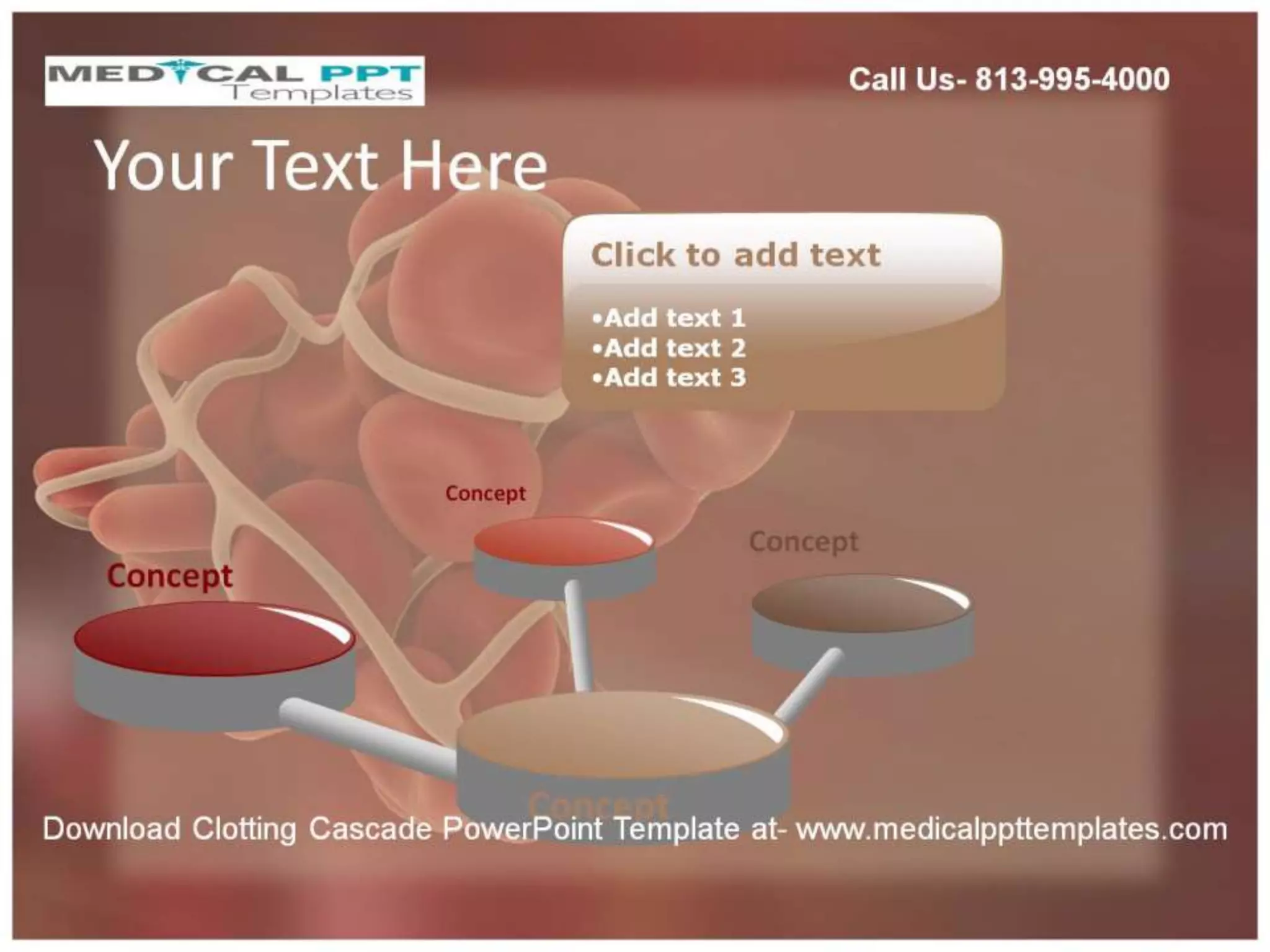 Clotting Cascade Powerpoint Template Pptx