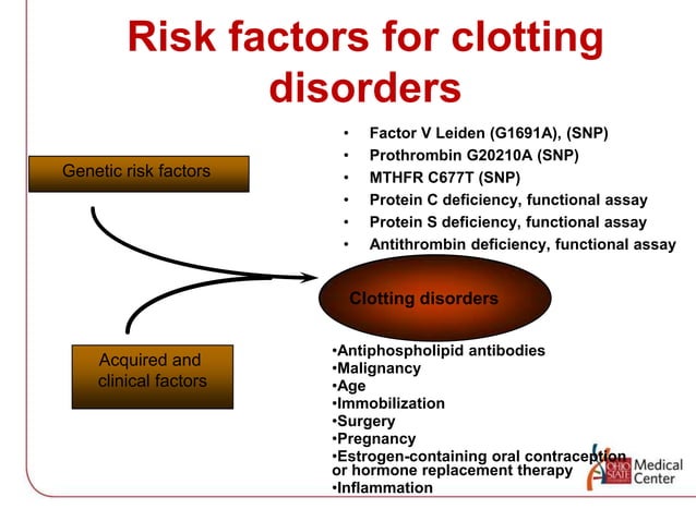 Clotting Disorders | PPTX | Blood Disorders | Diseases and Conditions