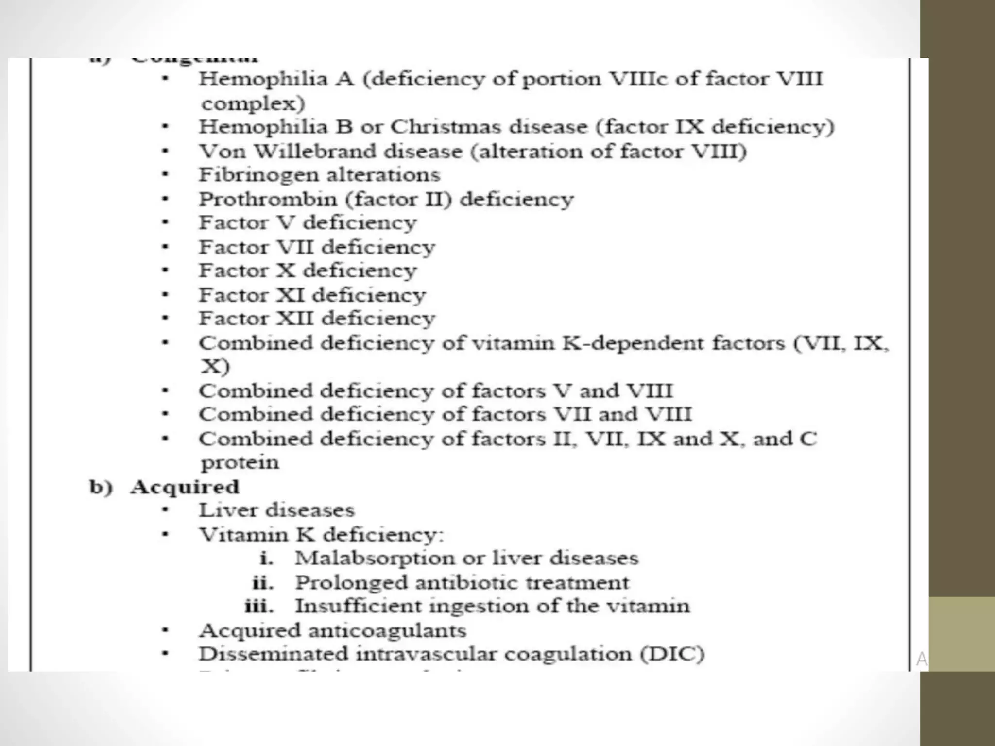 clotting factors.pptx | Blood Disorders | Diseases and Conditions