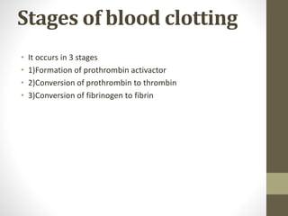 clotting factors.pptx | Blood Disorders | Diseases and Conditions