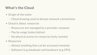 Cloud 101 - Quick Introduction To Cloud | PDF | Cloud Computing | Internet