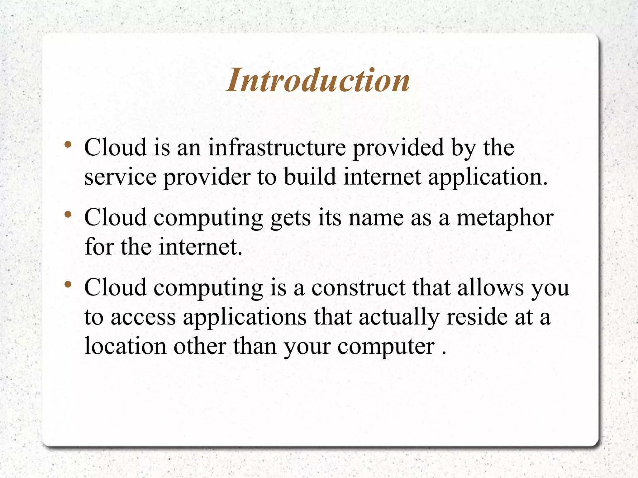 Cloud computing | PPT