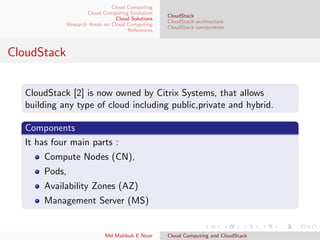 Cloud computing and CloudStack | PDF
