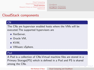 Cloud computing and CloudStack | PDF